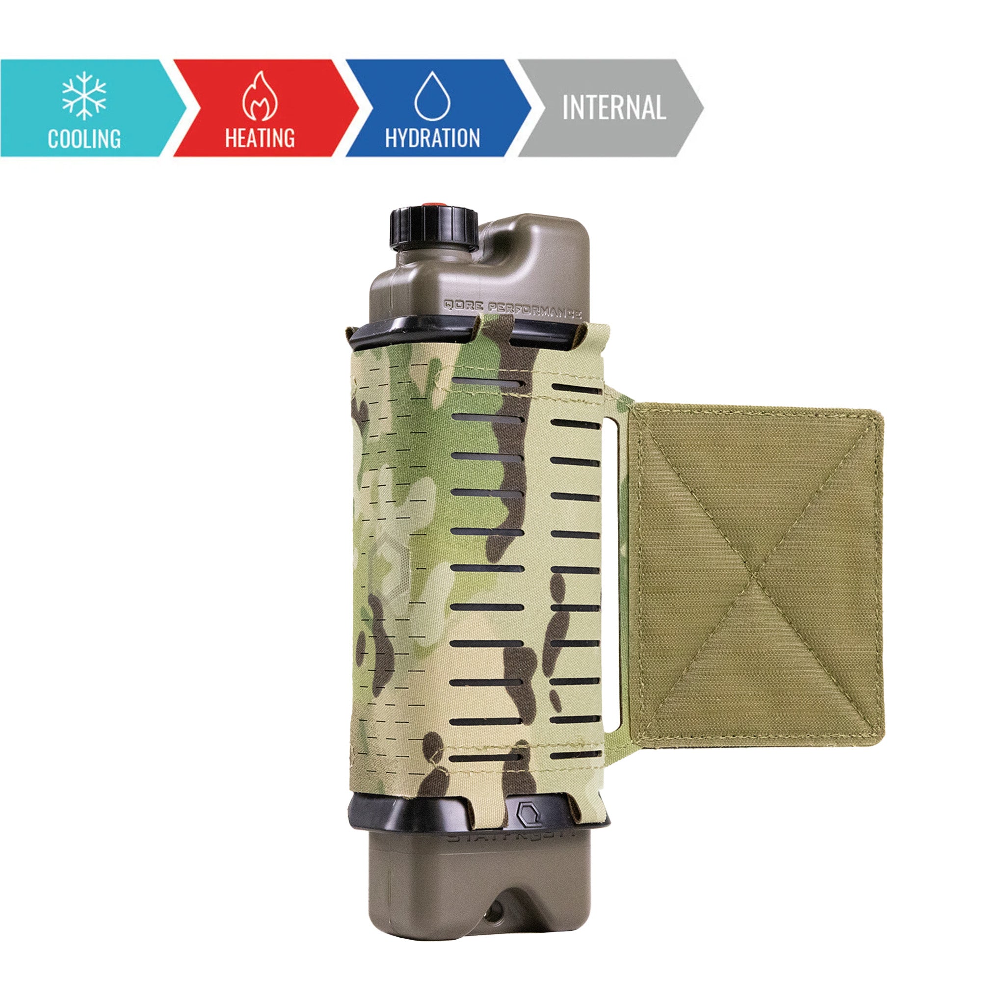 ICEFLASK Cooling, Heating and Hydration Water Canteen (16.9oz / 500ml)