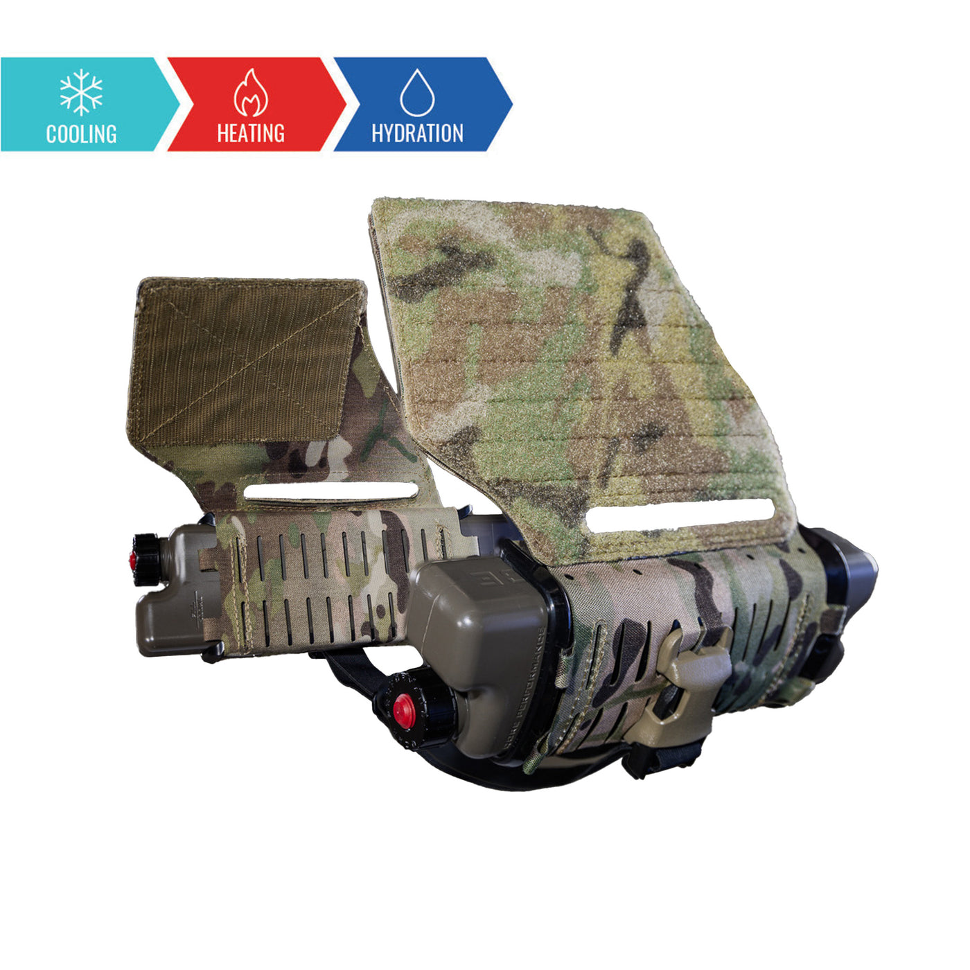 ICEFLASK™ K9 Holster for Dog Cooling, Heating and Hydration (33.8oz